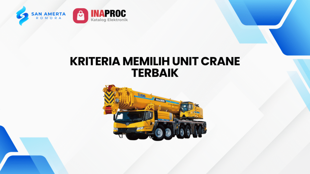 Unit Crane: Top 7 Model dengan Performa Terbaik & Efisien